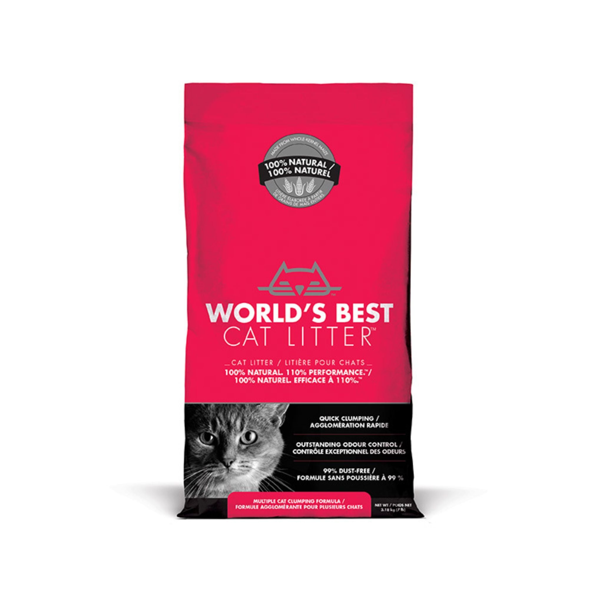 World's Best Cat Litter Multicat Clumping formula Flushable, Quick Clu ...